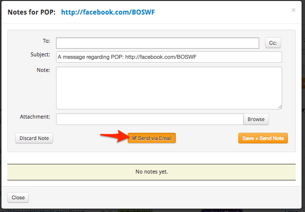 How do I send a POP Note to a Contact? – Brandle